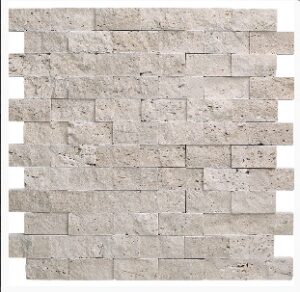Buy Split-face 1x2 Ivory Travertine Box of 5 Sq.Ft - Pyramids Tile And ...